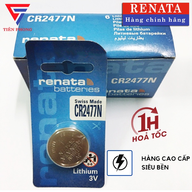 [CHÍNH HÃNG] Vỉ 1 Viên Pin RENATA CR2477N CR2477 2477 pin 3V cao cấp ...