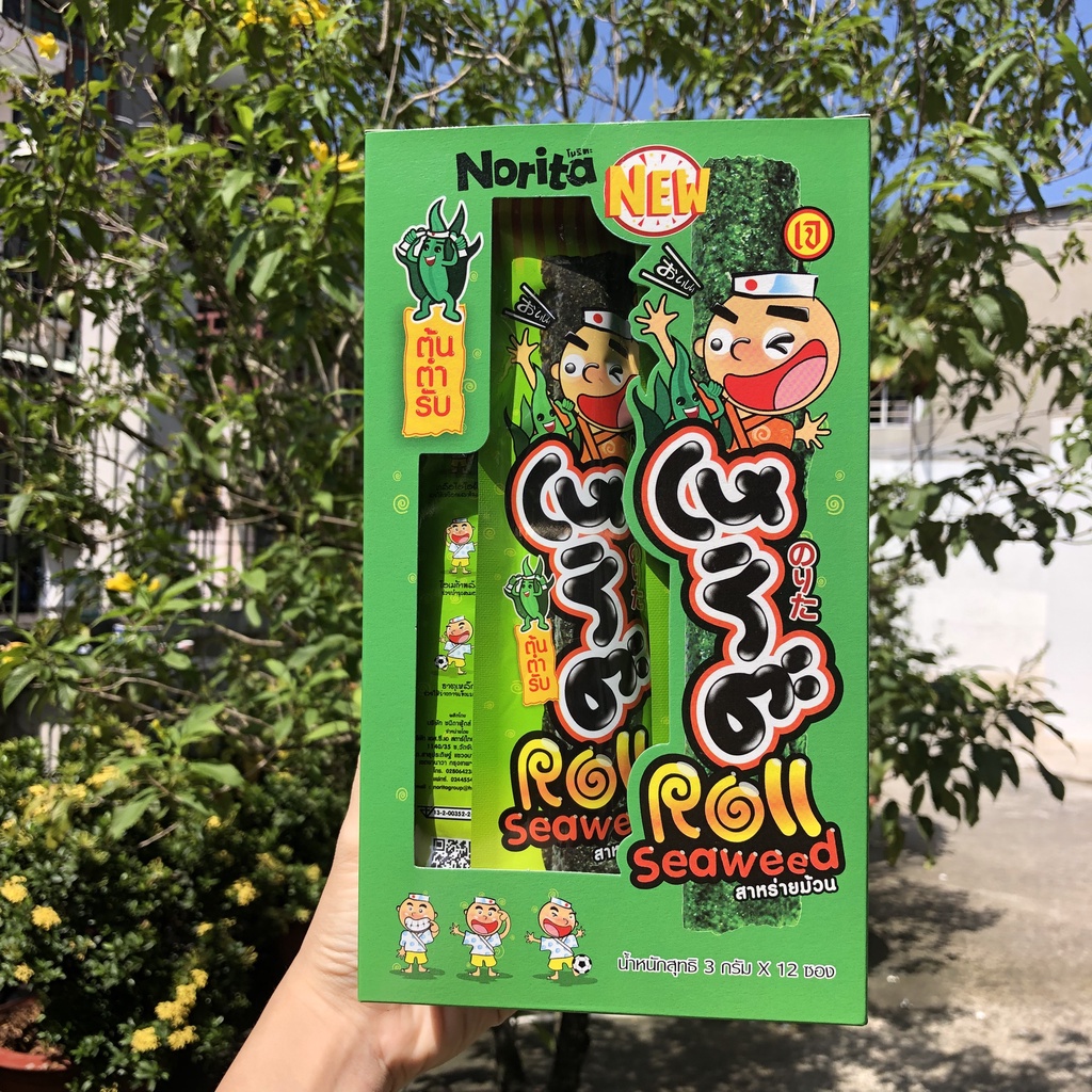 SNACK RONG BIỂN HỘP 12 GÓI DẠNG ỐNG | Shopee Việt Nam