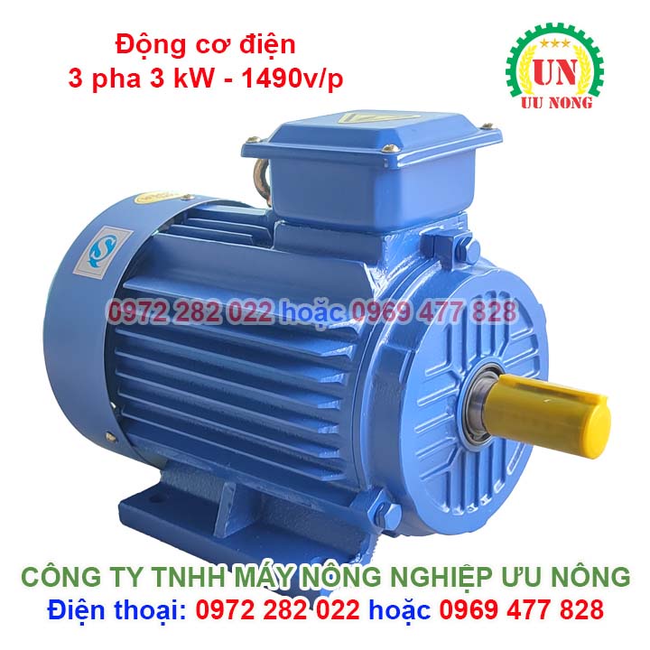 Động cơ điện 3 pha 3 kw tốc chậm - Mô tơ điện 3 pha 3 kw tốc chậm dây đồng 100% | Shopee Việt Nam