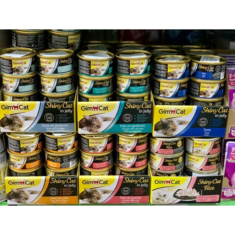 Pate Thức Ăn Ướt Cho Mèo GIMCAT Shiny Cat Dạng Jelly 70g | Shopee Việt Nam