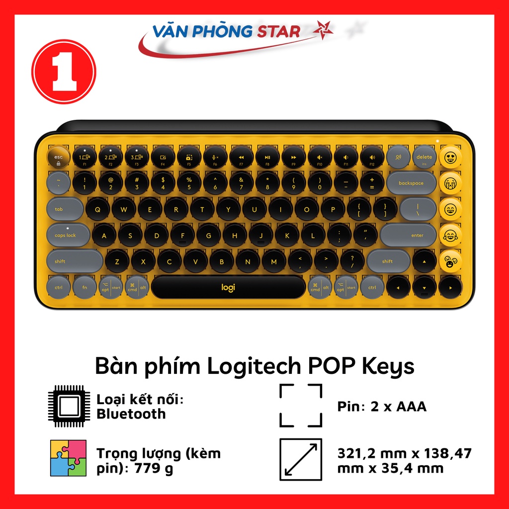 Bàn phím Logitech POP Keys | Shopee Việt Nam