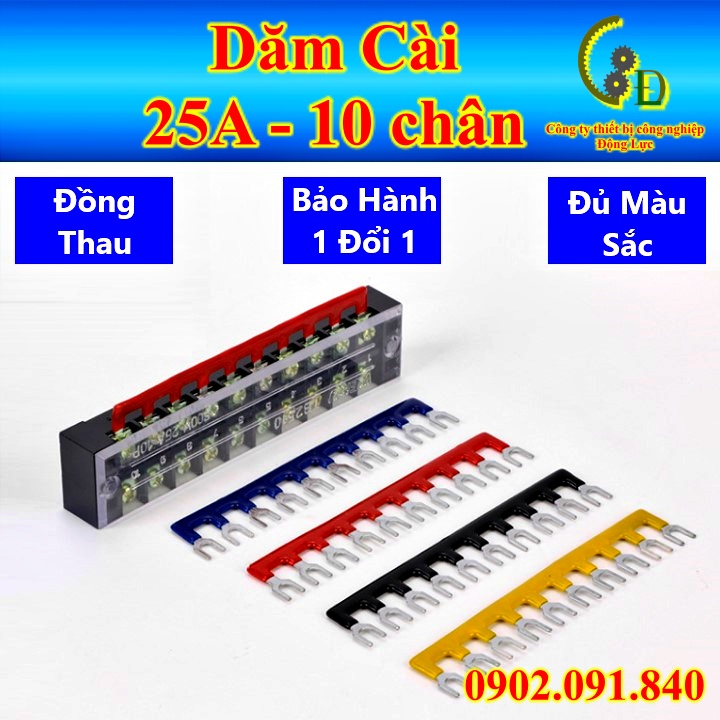 Dăm cài cầu đấu 25A TB2510 TB2512 2cái ️VIP ️ thanh lược cài domino chia dây điện | Shopee Việt Nam