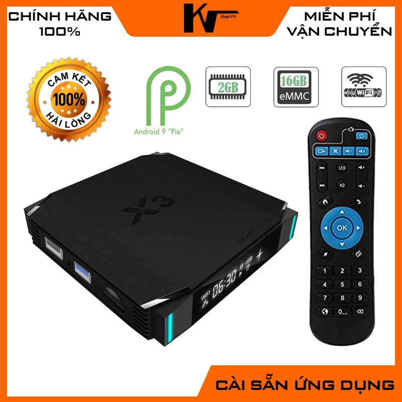 Android TV Box X3 Mini - Amlogic S905X3, 2GB Ram, 16GB bộ nhớ trong ...