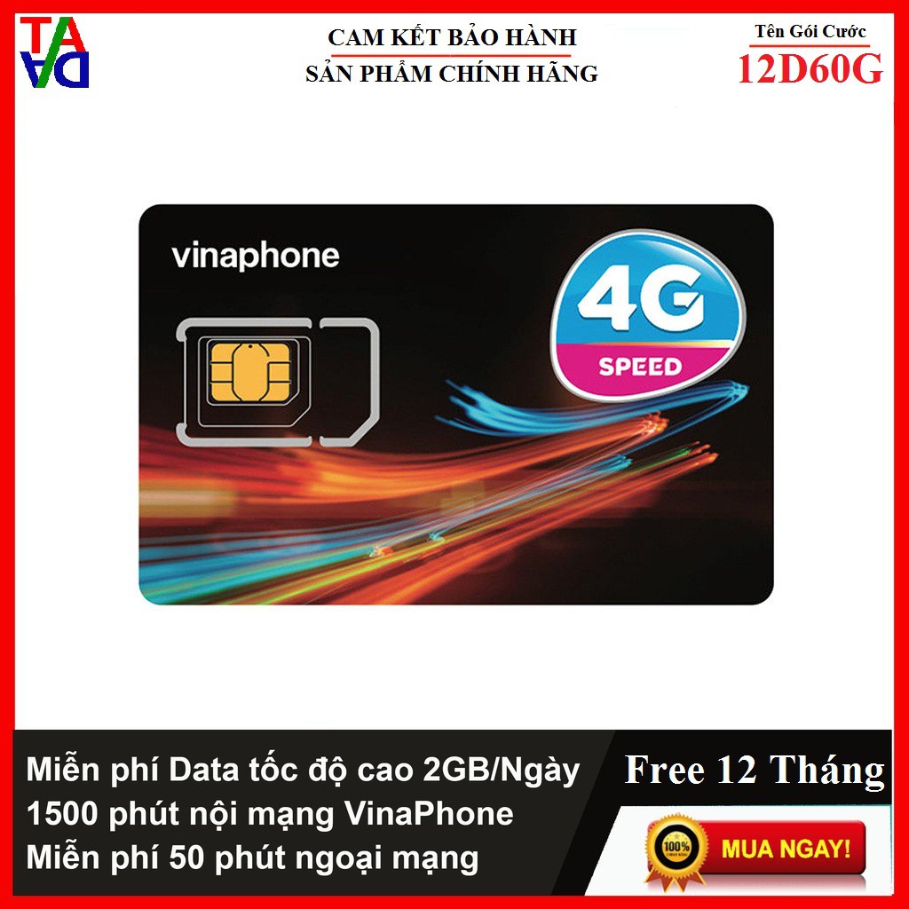 Sim & Esim gói 1 năm 4G Vinaphone VD149, D89Y , D500, GV89, F-Happy ...