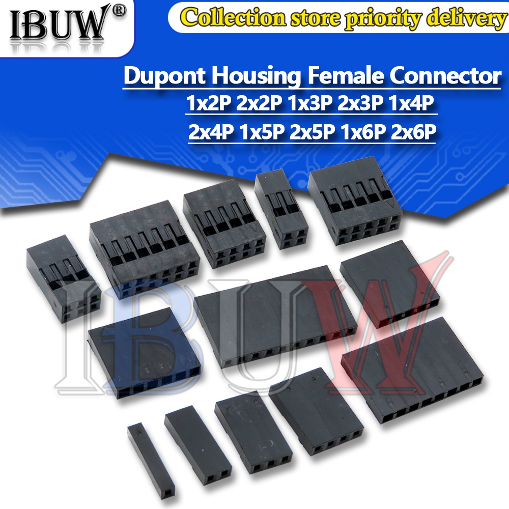 Set 100 Đầu Nối Dây Cáp Nhựa 2.54mm 1x2P 2x2P 1x3P 2x3P 1x4P 2x4P 1x5P 2x5P 1x6P | Shopee Việt Nam