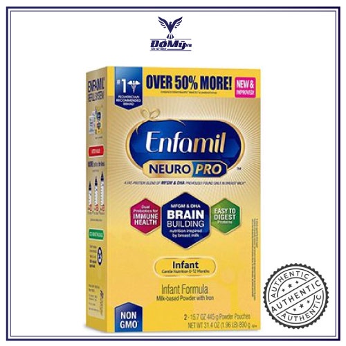 Sữa Enfamil Neuro Pro NON-GMO Infant Formula 890g của Mỹ (hộp giấy ...