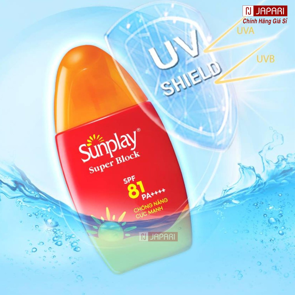 Kem Chống Nắng Sunplay Super Block SPF81- KCN Sunplay Đỏ 70g 30g Cho Da ...