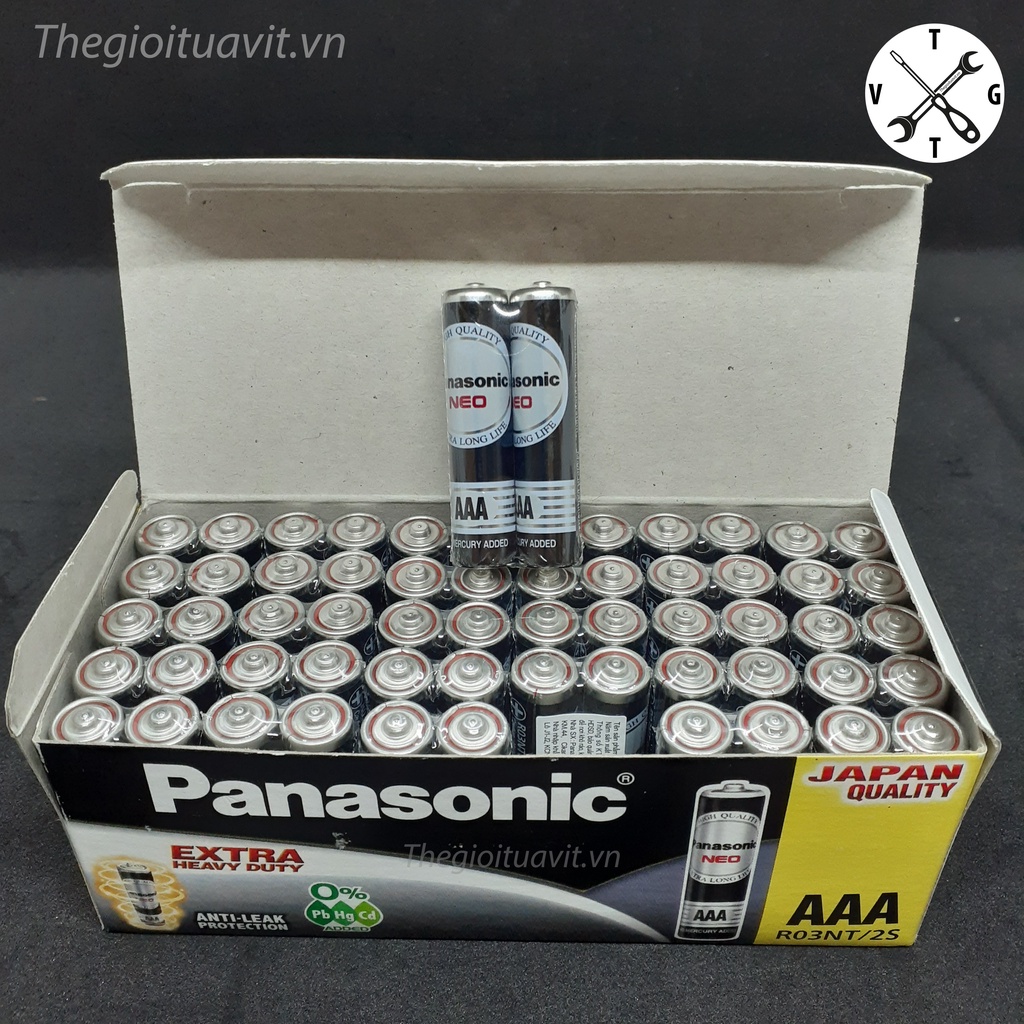 Hộp 60 viên Pin đũa AAA Panasonic EXTRA Heavy Duty chính hãng | Shopee Việt Nam