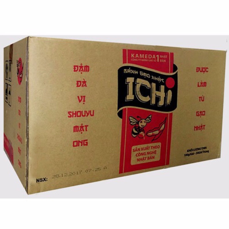 Thùng 20 Gói Bánh Gạo Mật Ong ICHI 100gr | Shopee Việt Nam