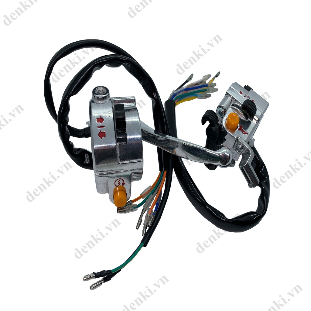 Cùm công tắc trái xe Cub 82 Có đề / Không Đề DENKI | Shopee Việt Nam