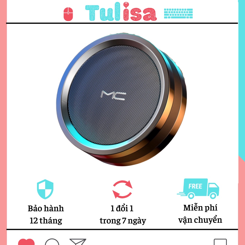 Loa bluetooth Tulisa gaming loa mini tròn nhỏ gọn nghe nhạc nhiều chế độ thẻ nhớ, usb A7 ...
