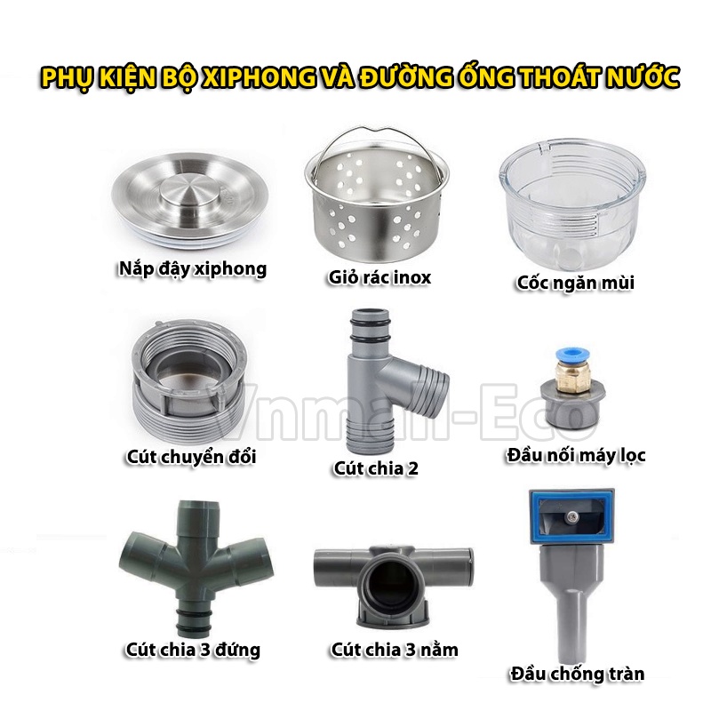 Phụ kiện của xiphong và đường ống thoát nước bồn rửa bát | Shopee Việt Nam