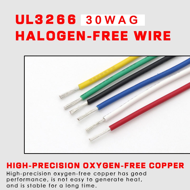 Ul3266-30awg Dây bức xạ không chứa Halogen khói thấp Dây điện gia dụng, chống cháy chịu nhiệt độ ...