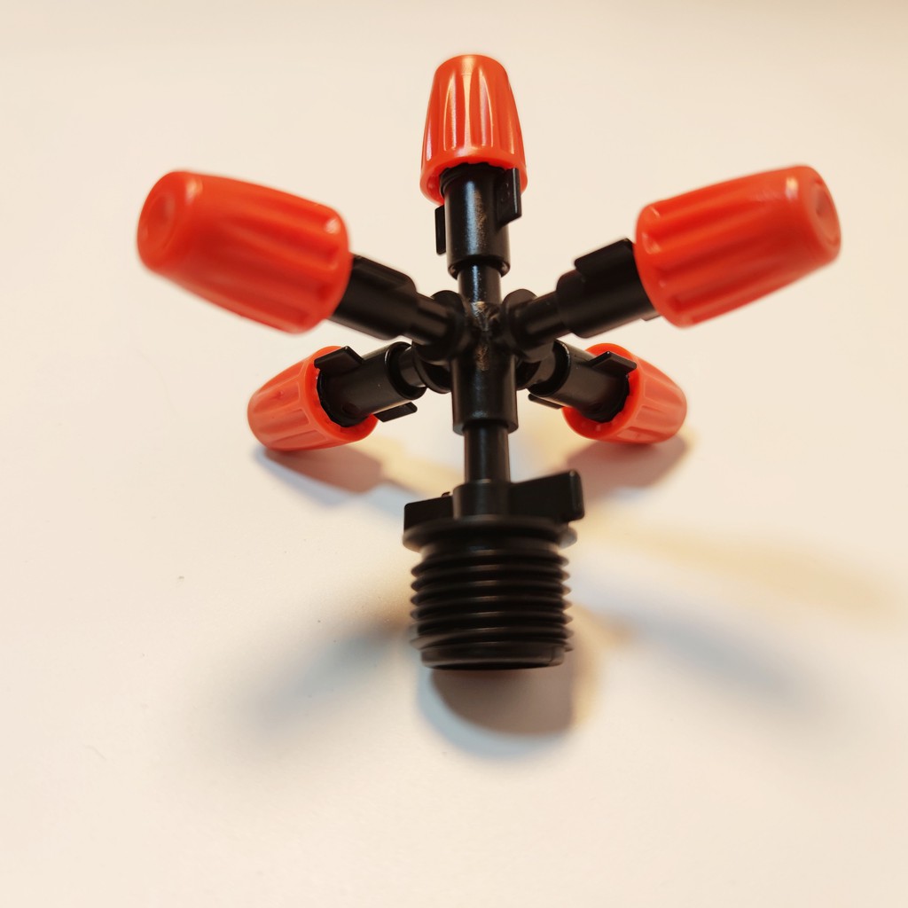 Béc phun 5 hướng bằng có ren 21 phun sương tưới lan, tưới cây cảnh dùng ...