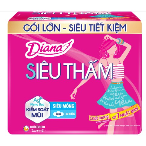 BVS Diana Siêu Thấm Siêu Mỏng Cánh (Gói 20 Miếng) | Shopee Việt Nam