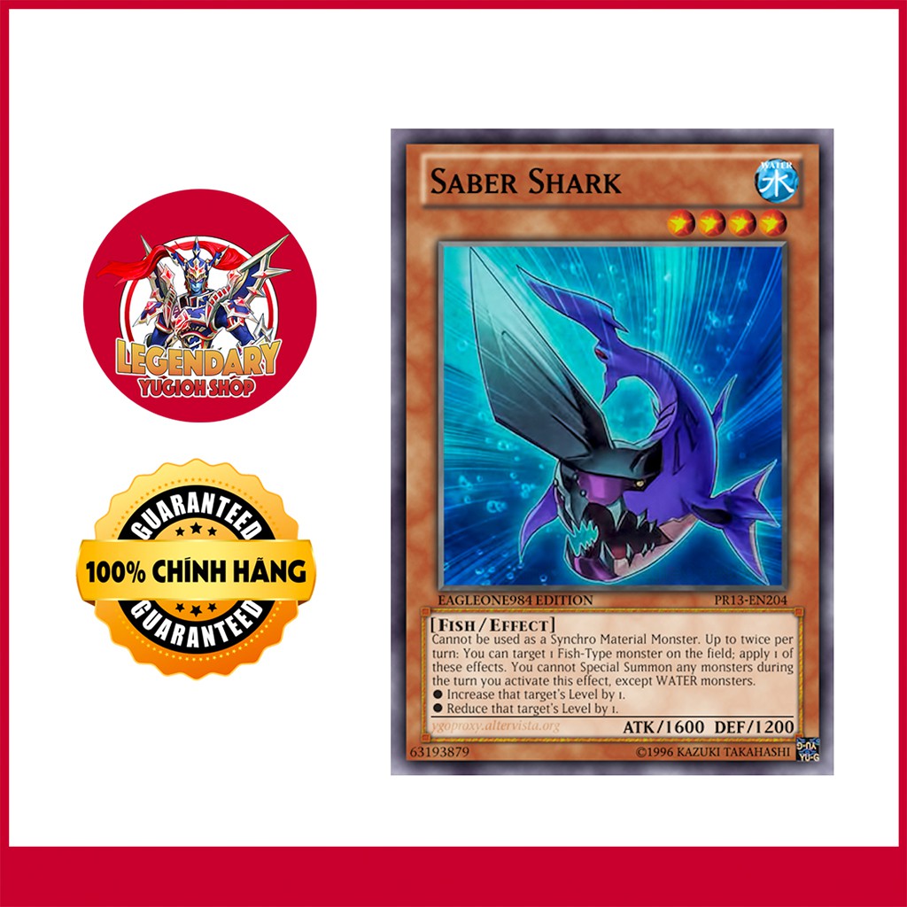 [Thẻ Bài Yugioh Chính Hãng] Saber Shark | Shopee Việt Nam
