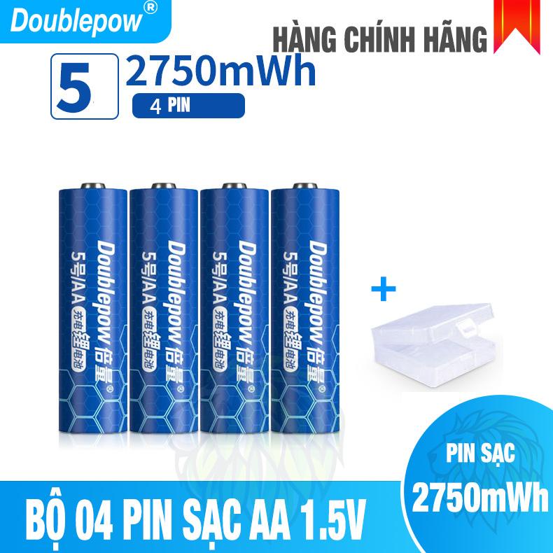 Bộ Pin Sạc AA AAA 1.5V Doublepow L156 Tự Ngắt, Màn hình LCD, Pin Sạc AA ...