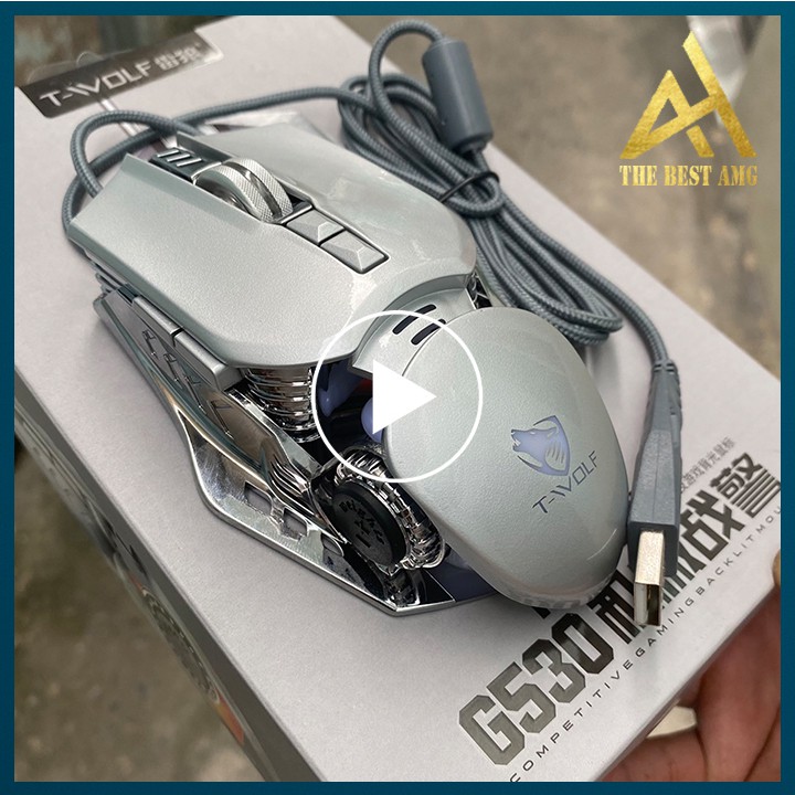 Chuột Máy Tính Có Dây Chuột Gaming LED RGB T-wolf G530 Màu Bạc Chuột ...