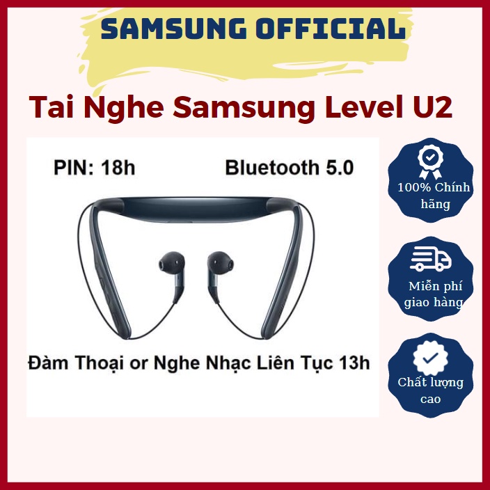 Tai Nghe Samsung Bluetooth Level U2 Chính hãng (Nobox) Bảo hành 6 tháng ...
