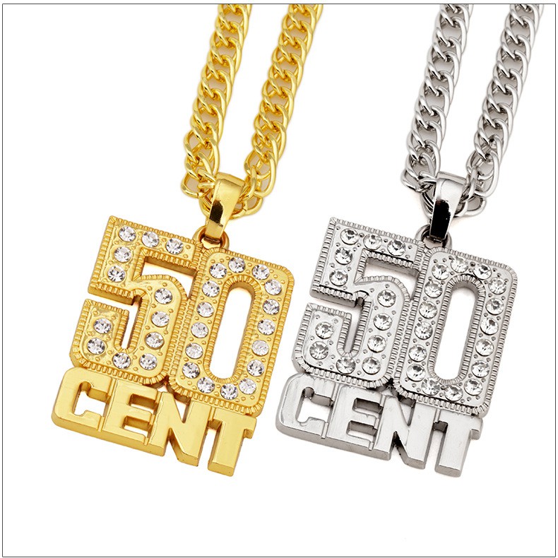 Dây chuyền nam Hip hop Vòng cổ Hip hop 50 cent | Shopee Việt Nam