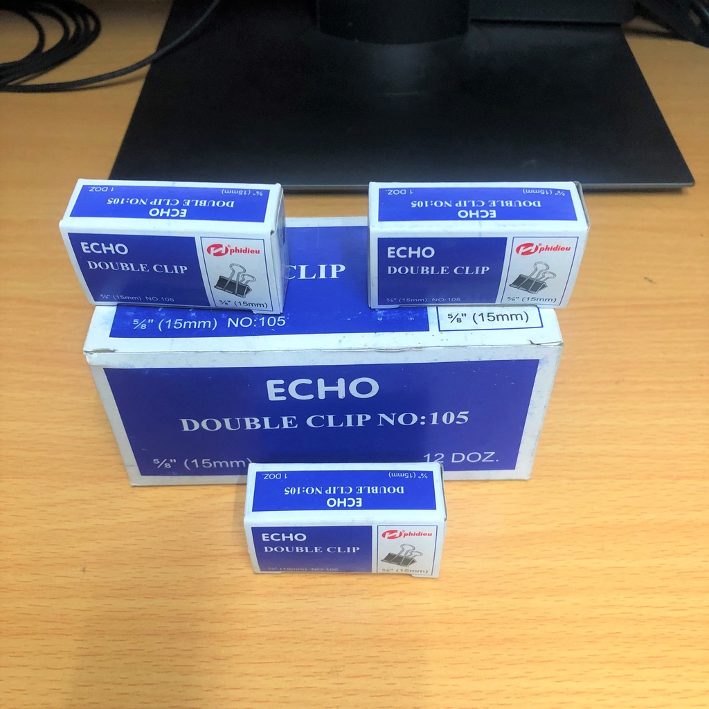 10 Hộp Kẹp Bướm Echo 15 mm | Shopee Việt Nam