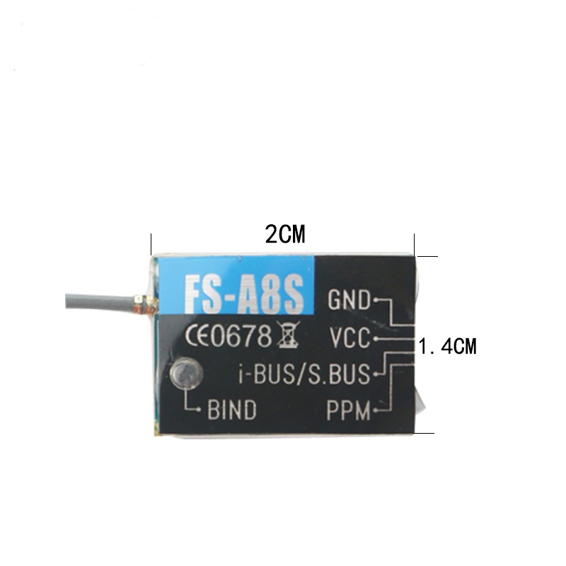Thiết Bị Thu Nhận Mini Flysky FS-A8S A8S V2 2.4G 8CH PPM i-BUS SBUS Cho ...