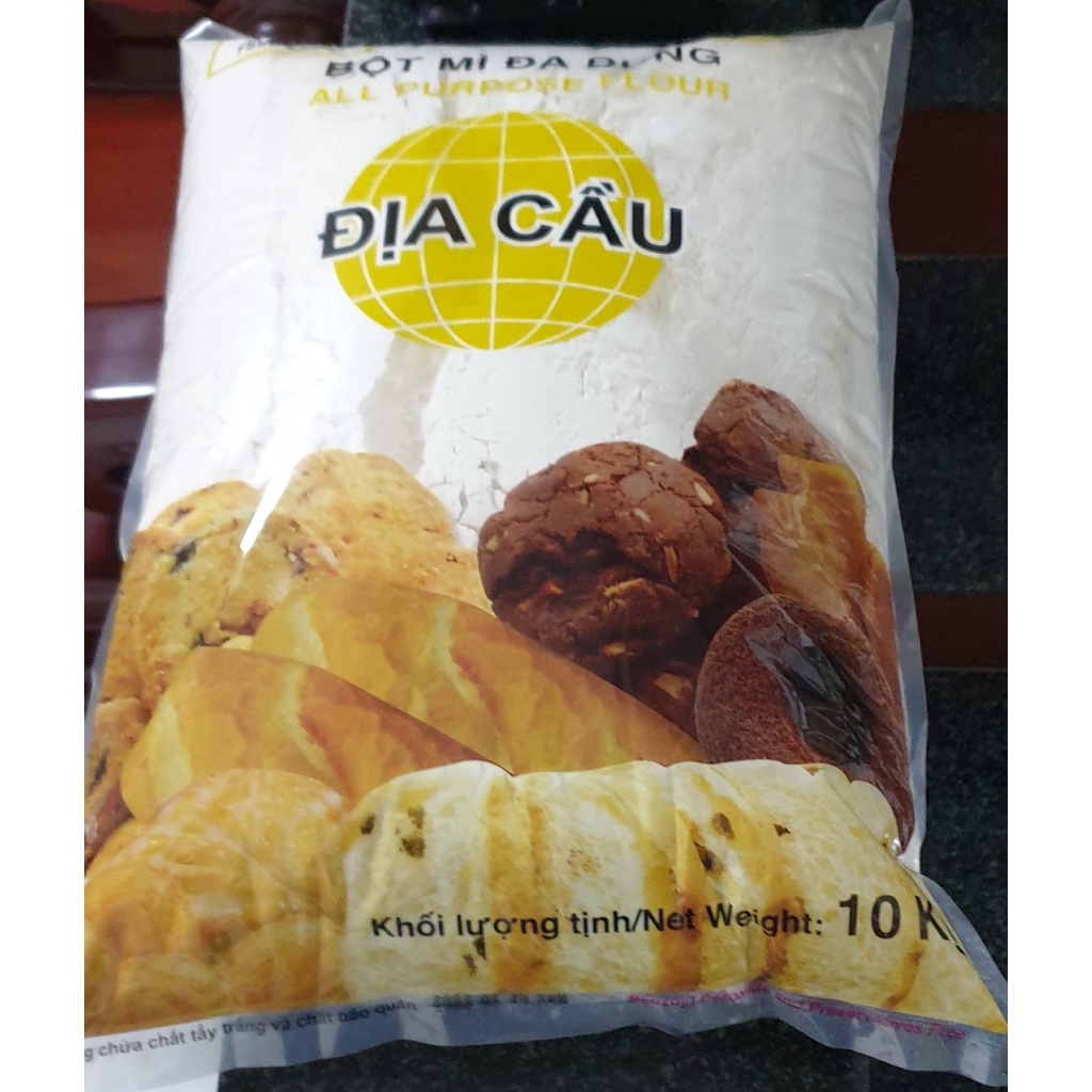 Bột mì đa dụng Địa Cầu - All purpose Flour INTERFLOUR 10kg | Shopee ...