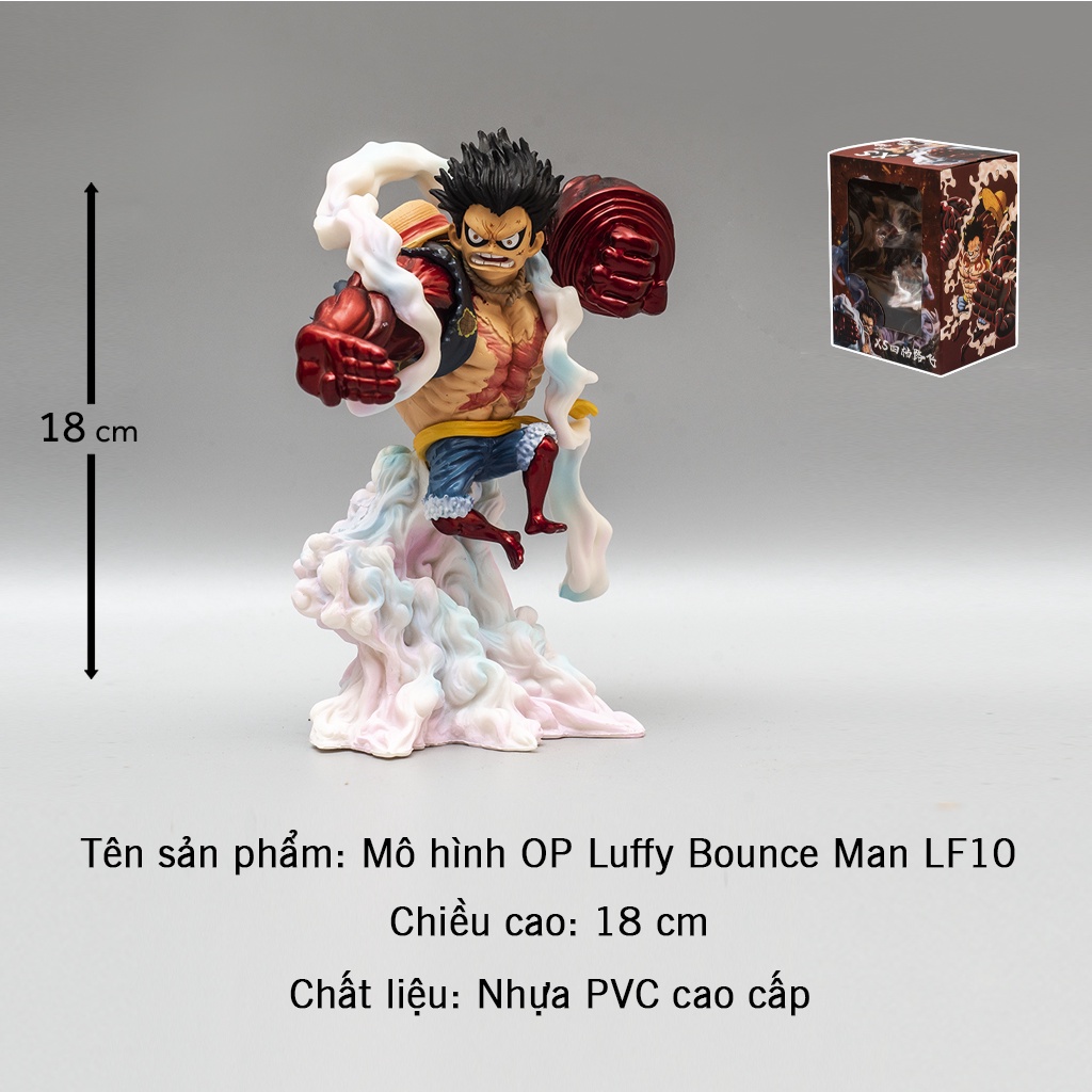 Mô hình One Piece Luffy Gear 4 Multi Punch LF11 cao 15cm, mô hình One ...