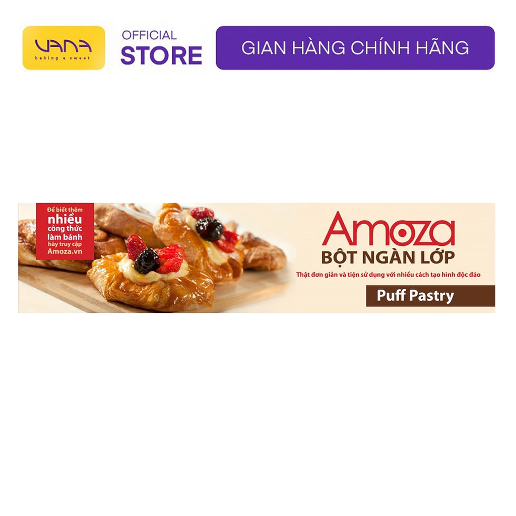 [CHỈ SHIP NỘI THÀNH HÀ NỘI] BỘT BÁNH NGÀN LỚP PUFF PASTRY AMOZA | Shopee Việt Nam