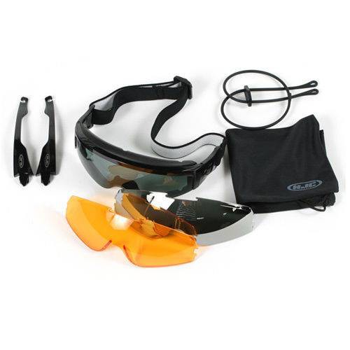 Kính HJC Goggles sunglasses 3 mắt kính trong 1 kèm dây và gọng | Shopee ...