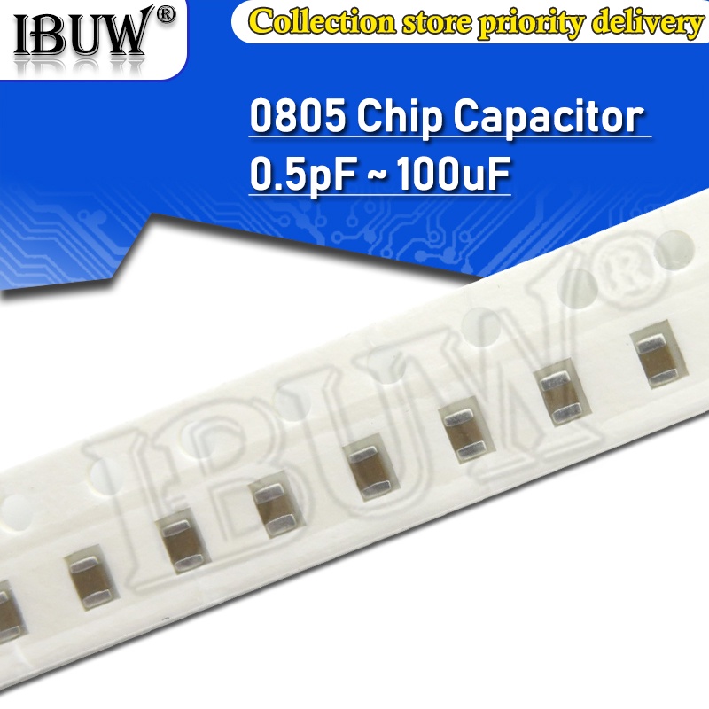 Set 100 Tụ Điện Gốm Nhiều Tầng 0805 SMD 0.5pF - 82PF 1PF 1.2PF 2.2PF 2 ...