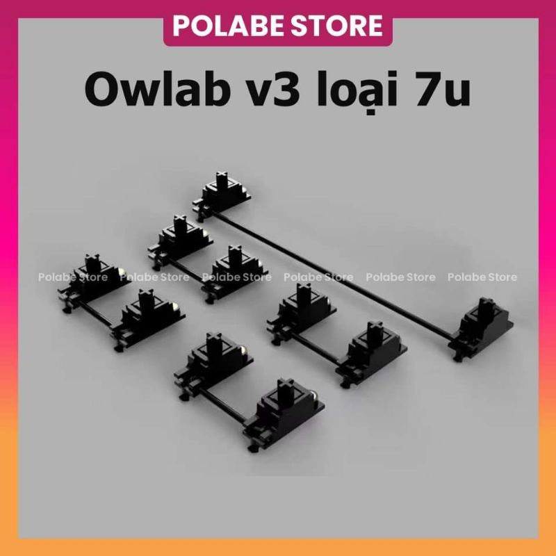 STAB OWLAB V3 thanh cân bằng bàn phím cơ Stabilizer Owlab v3 loại Screw ...