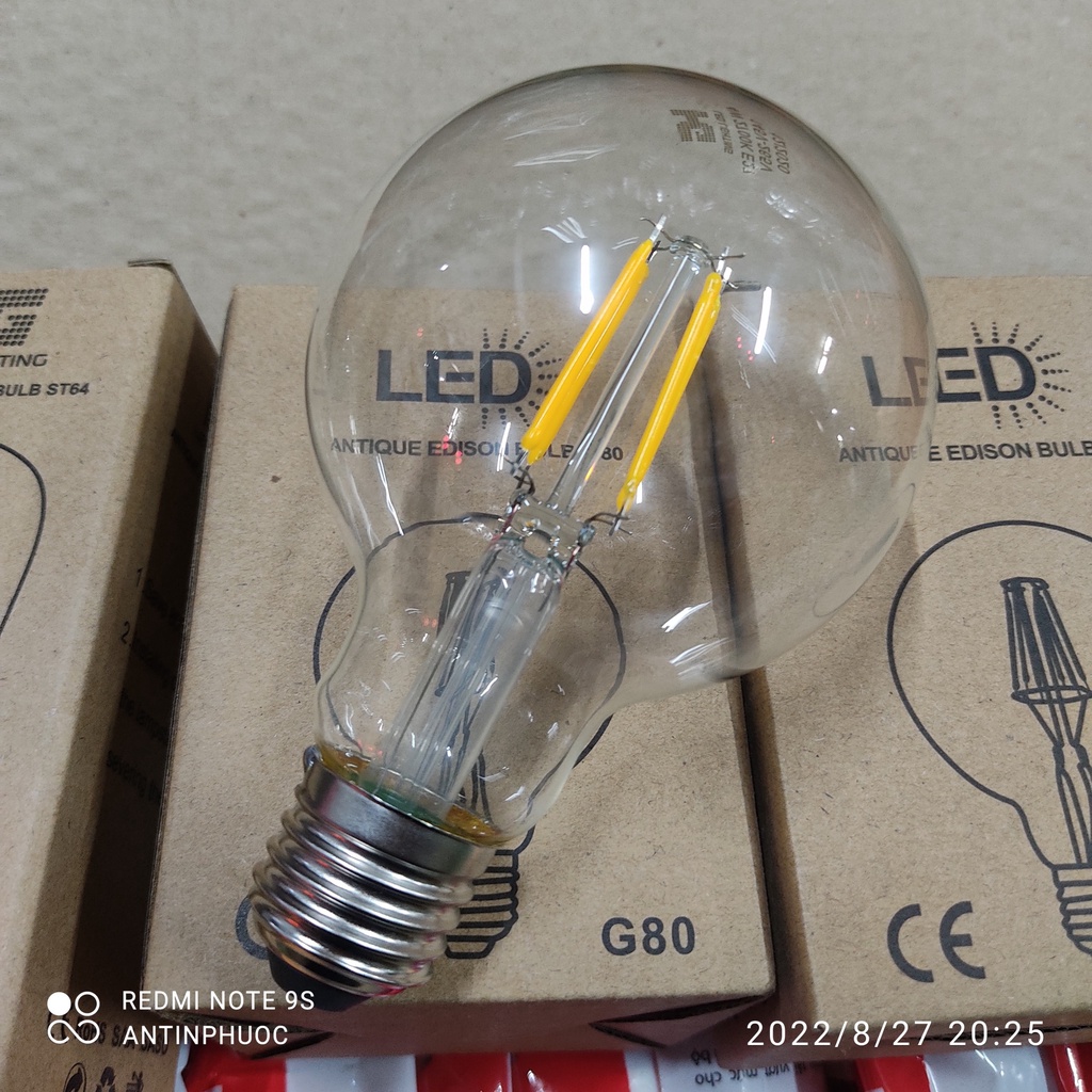 Bóng Đèn Tròn LED Edison nhiều mẫu ST64, G45, A60 ,A90... - Led ánh sáng vàng trang trí chuôi ...
