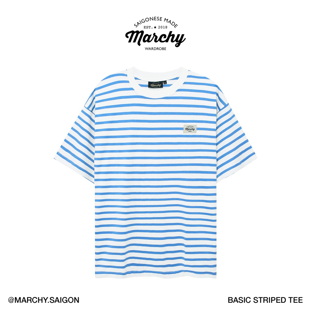 MARCHY - Basic Striped Tee - Áo thun kẻ sọc | Shopee Việt Nam