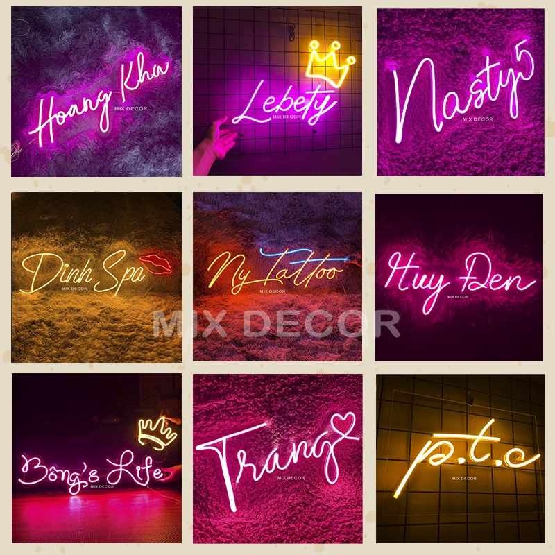 Chữ Led | Đèn Neon Theo Yêu Cầu| Trang Trí, Thiết Kế, In Hình, Decor ...