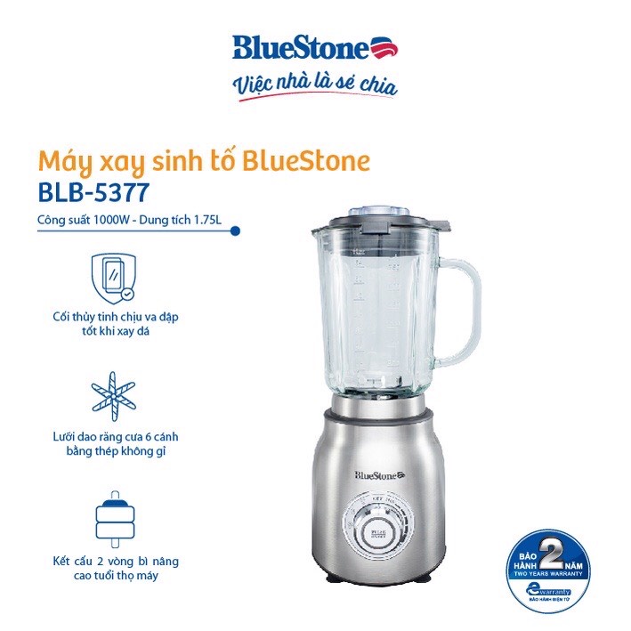 Máy Xay Sinh Tố BlueStone BLB-5377 (1.75L) - Hàng chính hãng - Bảo hành 24 tháng | Shopee Việt Nam