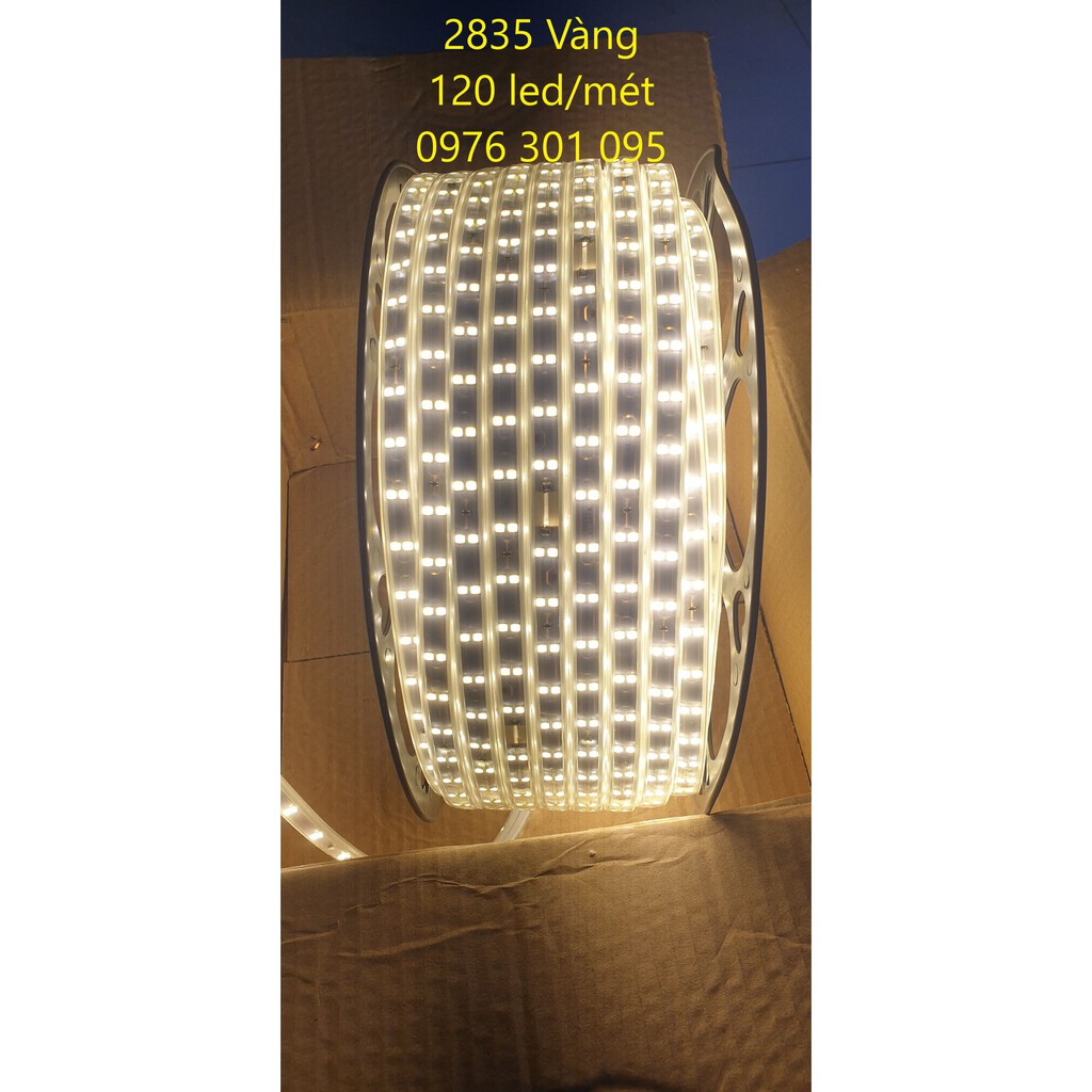 [2835 - 120 led] Đèn Led Dây 100m (2 hàng led đôi) + tặng 5 dây nguồn ...