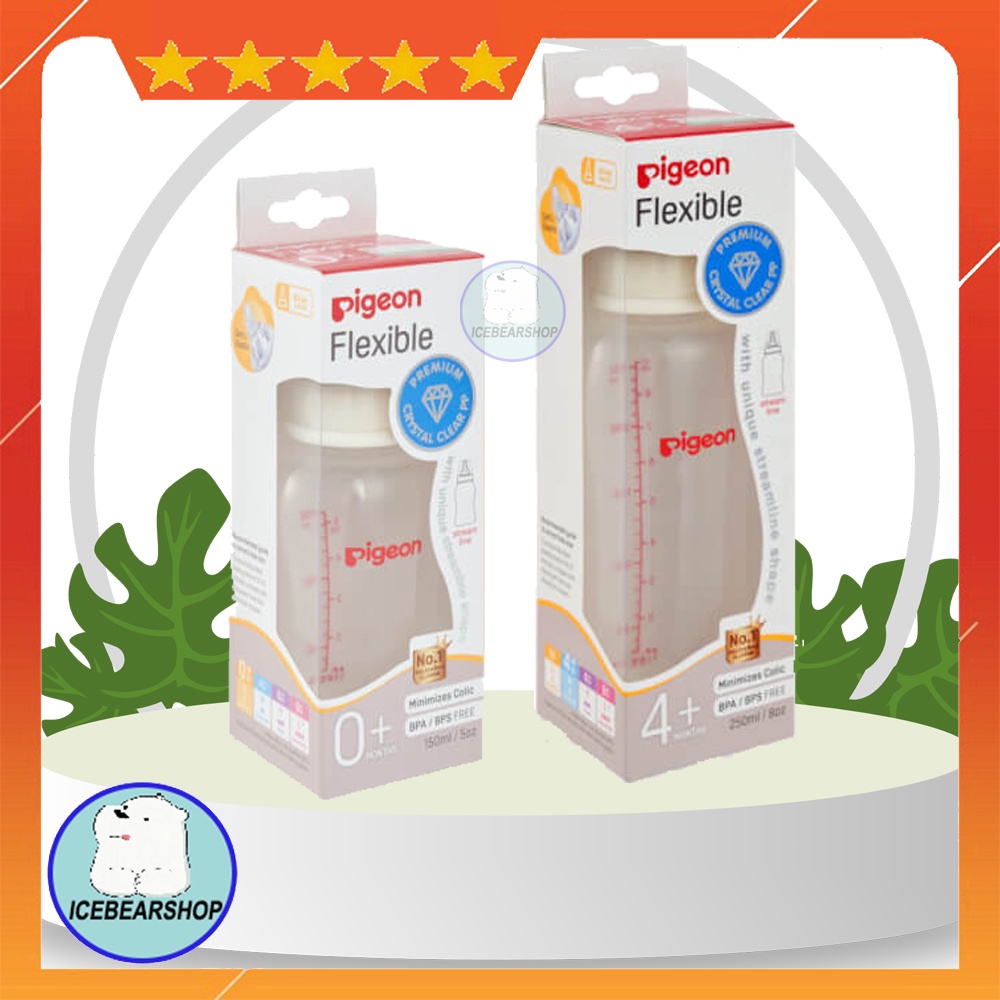 bình sữa Pigeon streamline 150m/250ml chính hãng mẫu mới | Shopee Việt Nam