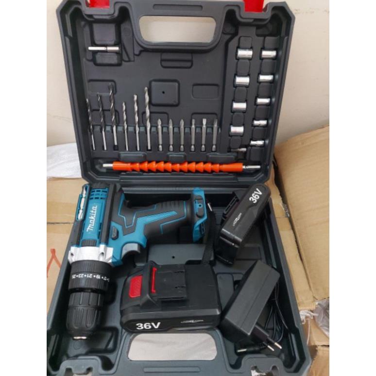 [ Full 24 Món] Máy Khoan Pin Makita 36V- Khoan Pin Cầm Tay | Shopee Việt Nam