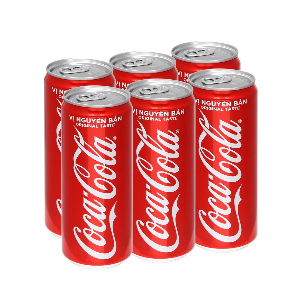Lốc 6 Lon Nước ngọt Coca Cola 330ml | Shopee Việt Nam