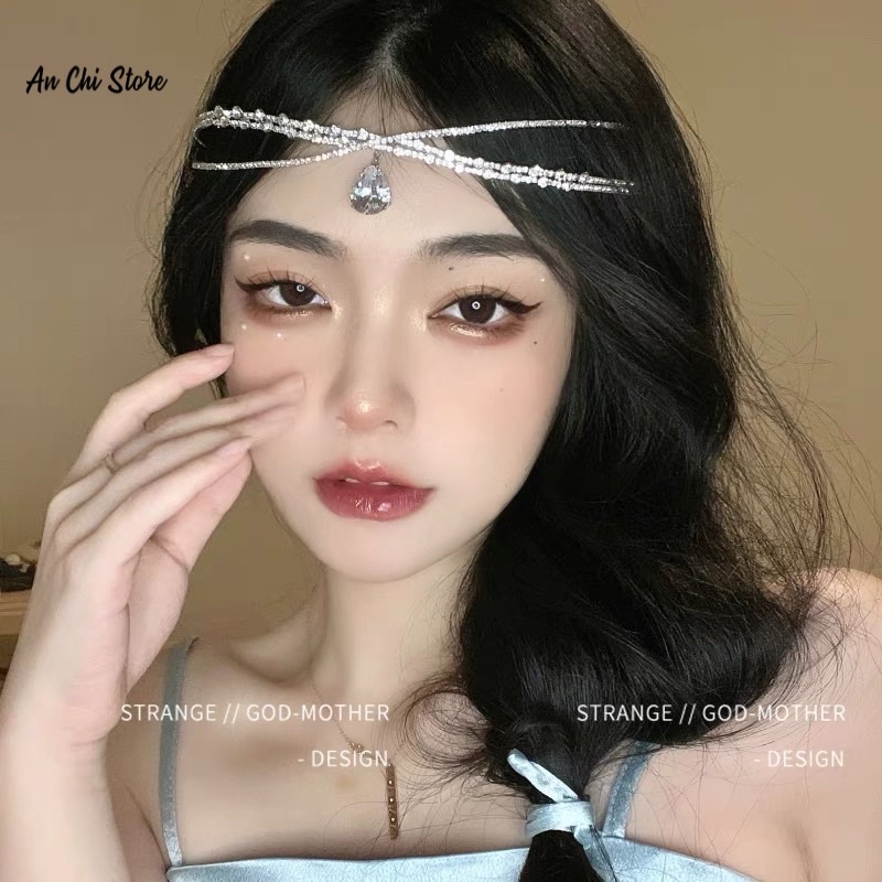 Vòng choker, cài trán đính đá bling bling (mẫu C01) | Shopee Việt Nam