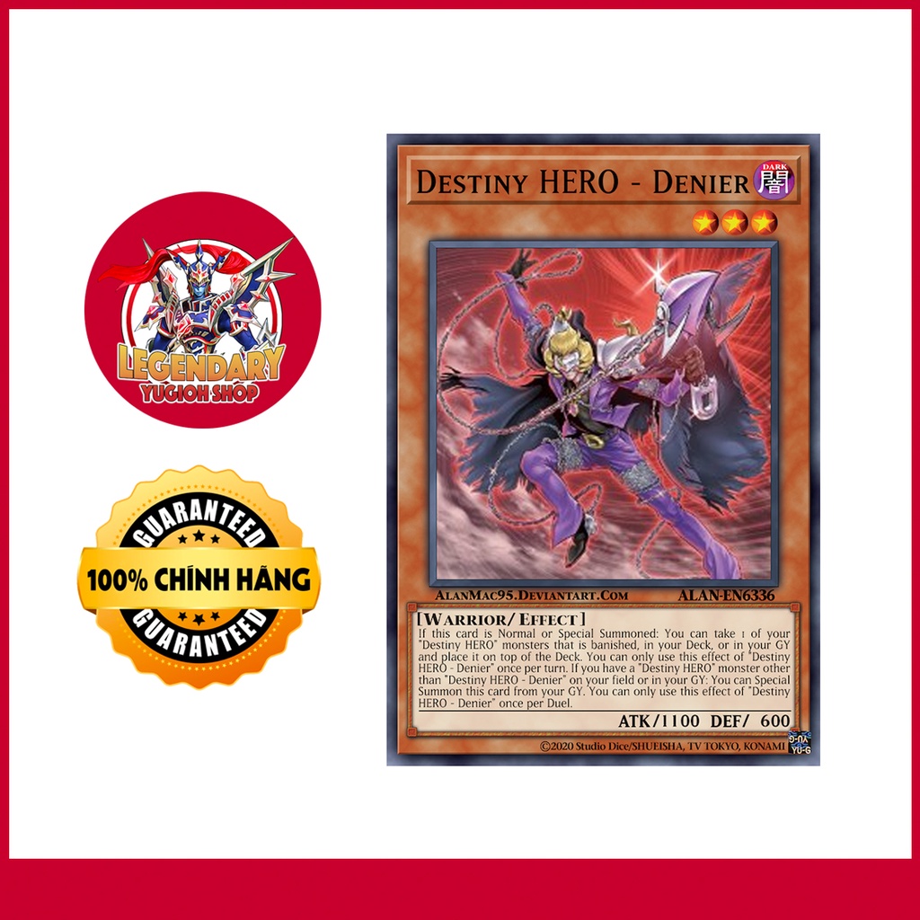 [Thẻ Bài Yugioh Chính Hãng] Destiny Hero - Denier | Shopee Việt Nam