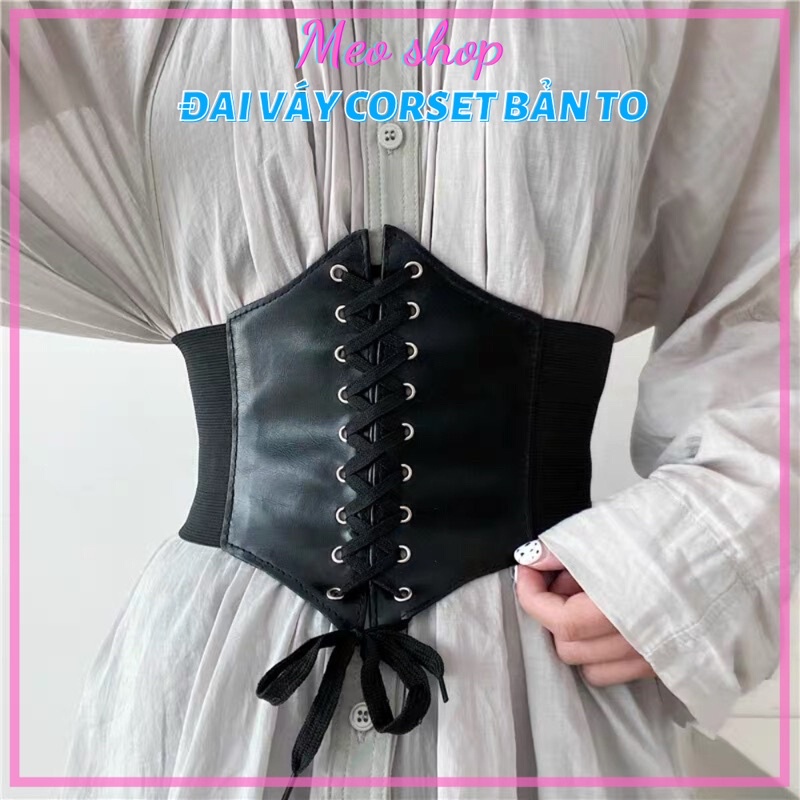 Đai váy Corset bản to co giãn ĐV033 Meo shop - belt nịt váy áo to bản ...