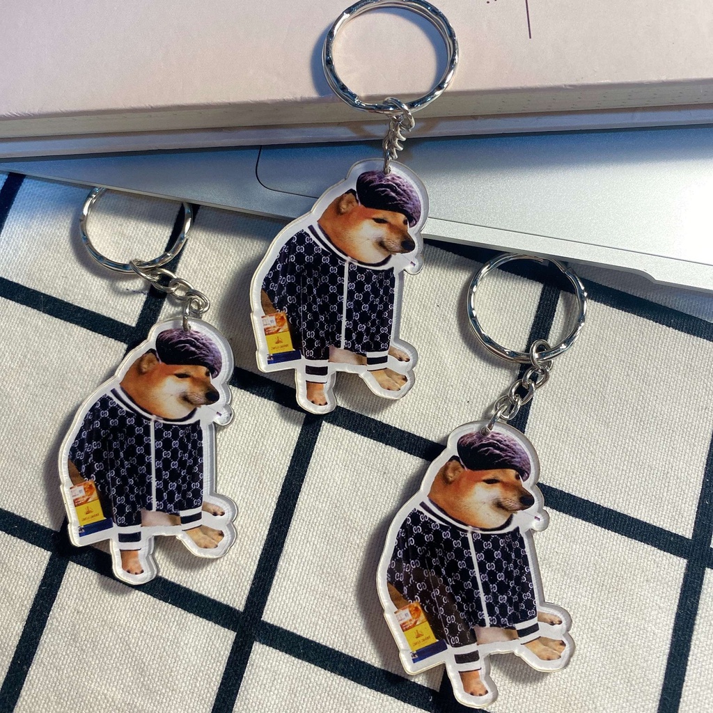 Móc khóa cheems meme shiba inu phong cách hài hước nhiều nhân vật treo ...