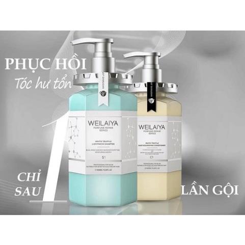 SET GỘI XẢ WEILAYA PHỤC HỒI TÓC NẤM TRẮNG TRUFFLE 450ml | Shopee Việt Nam