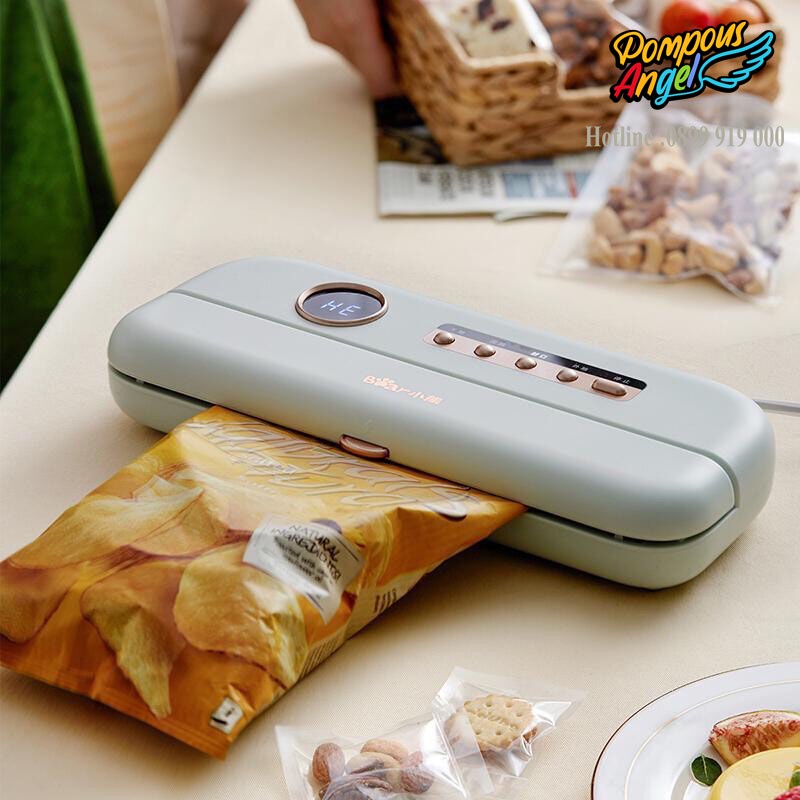 [Chính hãng] Máy hút chân không và hàn miệng túi thực phẩm khô ướt BEAR ...