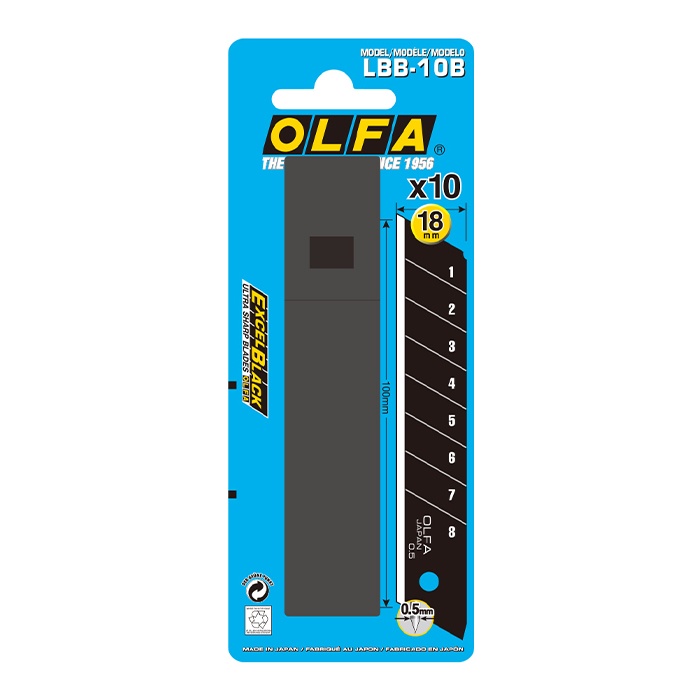 Lưỡi dao cắt màu đen 18mm LBB-10B OLFA Dùng cho dao L5-AL BN-AL LTD-AL-LFB | Shopee Việt Nam