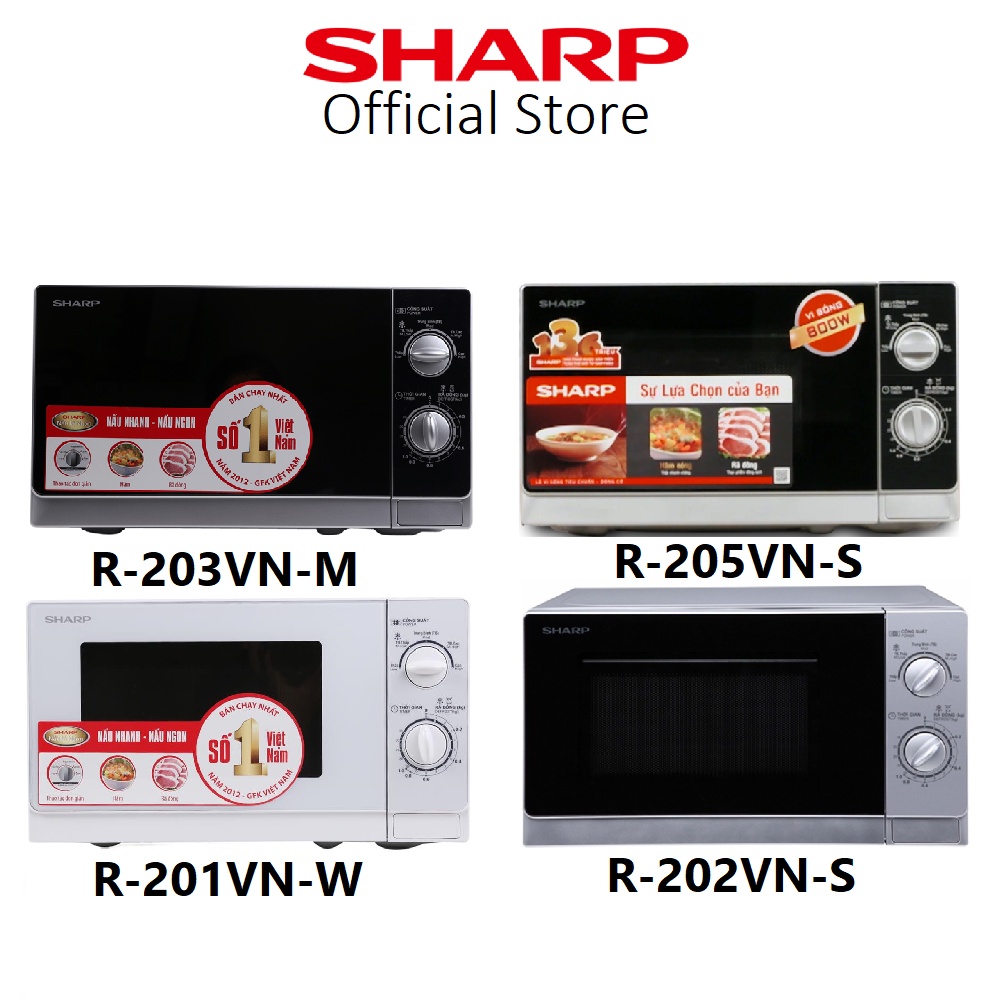 Lò vi sóng Sharp 20 Lít Công suất Viba 800W - Bảo hành 12 tháng chính hãng | Shopee Việt Nam