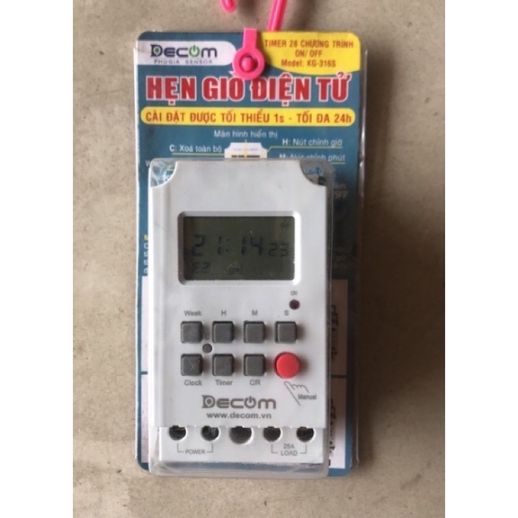 Đồng hồ hẹn giờ điện tử KG-316S decom | Shopee Việt Nam