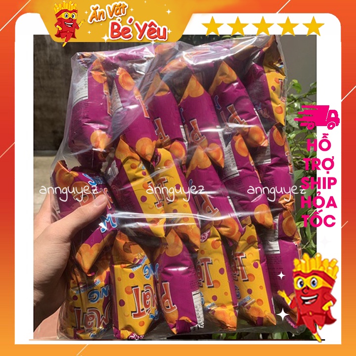 Bim bim oishi snack pho mát miếng - bim bim phomat miếng 1 bịch 20 gói ...